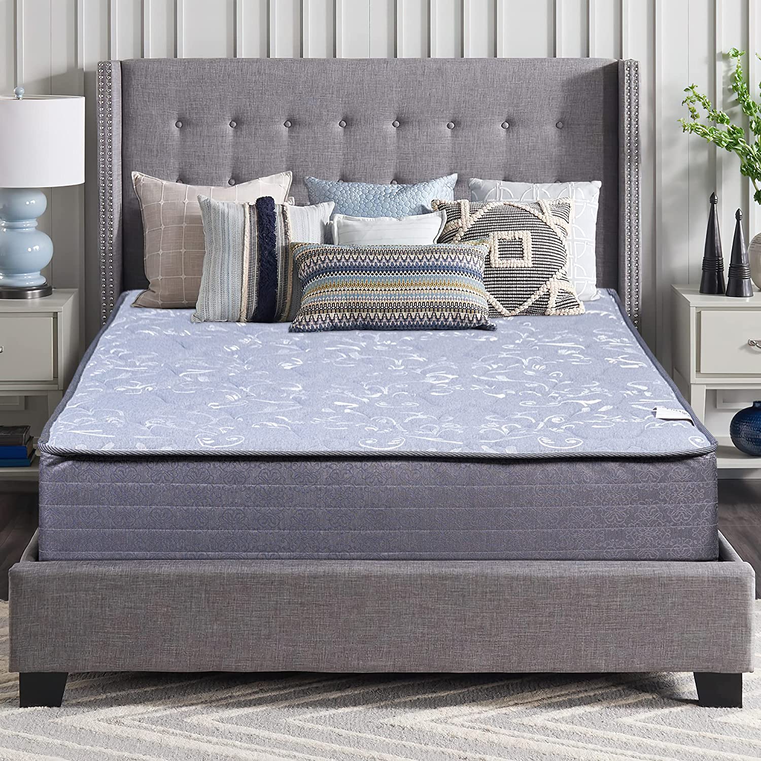 11-Inch Firm Foam Encased Euro Top Gel Infused innerspring Mattress ...
