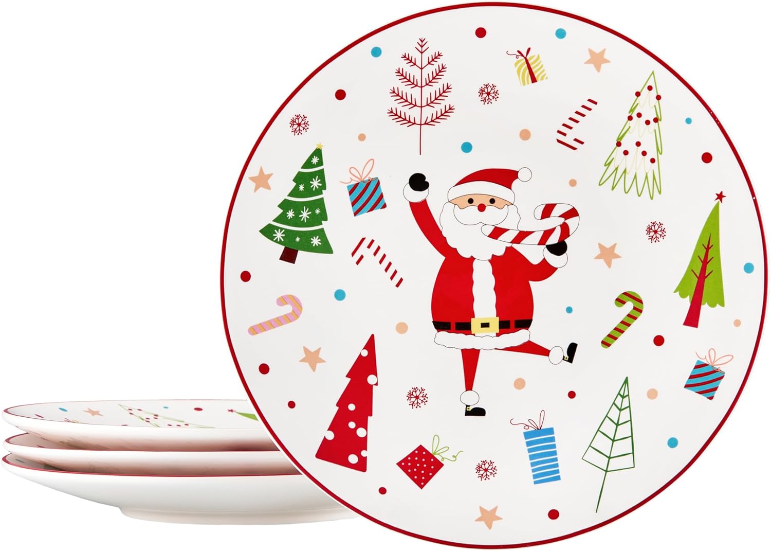 11 Inch Large Ceramic Plates for Pasta, Steak, Stylish Serving Dishes ...