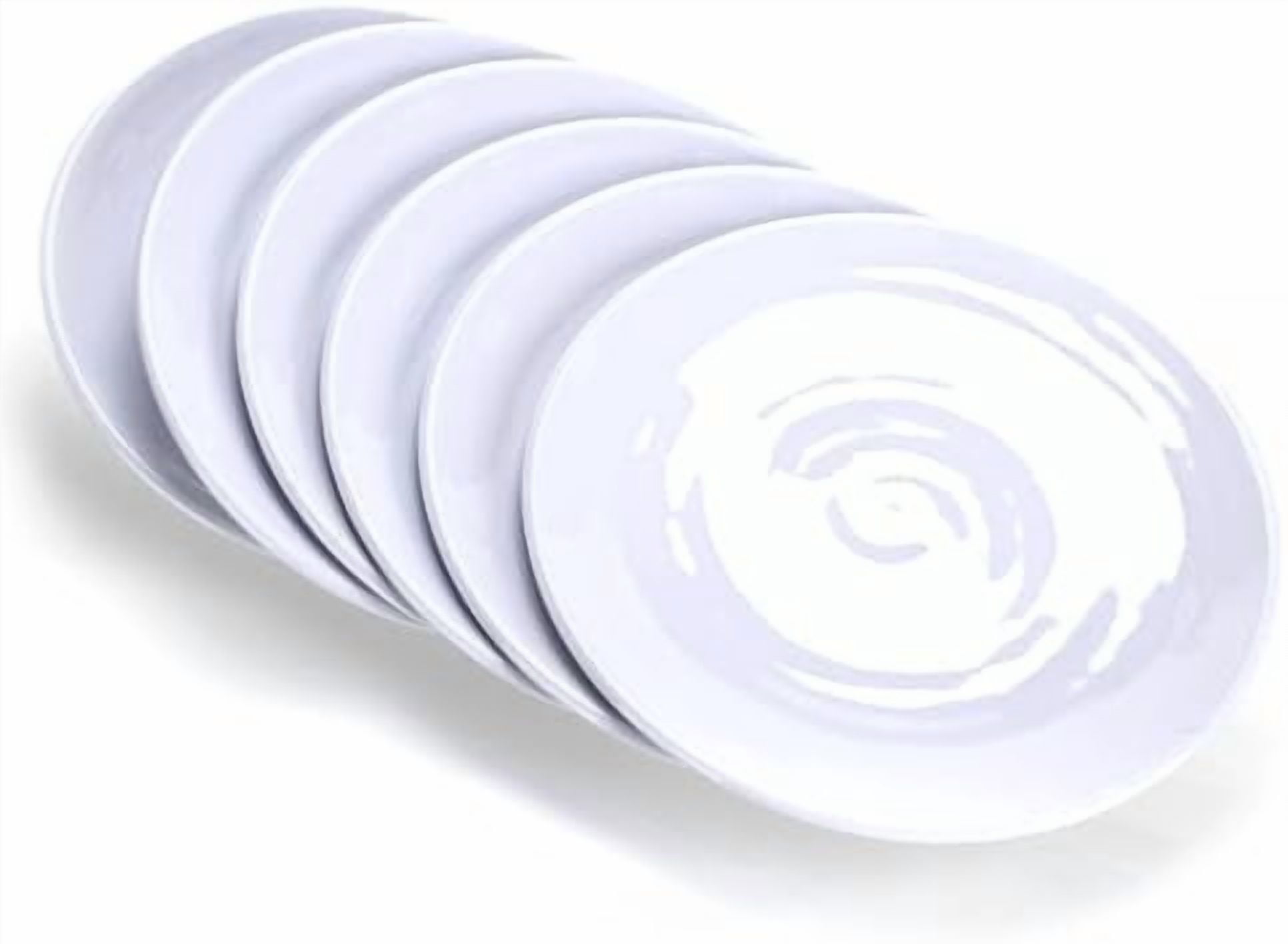 11-Inch Melamine Plates (Set of 6) - Unbreakable and Reusable Plastic ...
