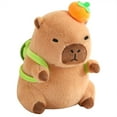 11 Inch Orange Turtle Backpack Capybara Plush, Bright Color Gift Doll ...