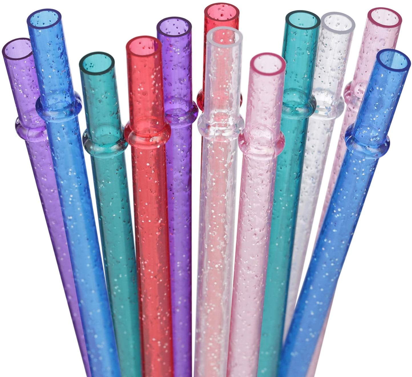 11 Inch Reusable Plastic Straws, Replacement Drinking Straws for 24 oz-40 oz /Tumblers ...