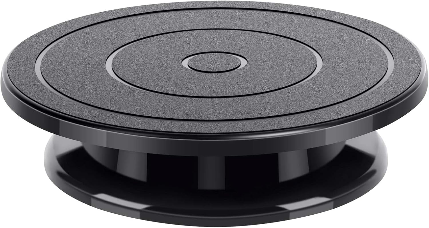 11 Inch Rotate Turntable Sculpting Wheel Revolving Cake Turntable Black ... 11 Inch Rotate Turntable Sculpting Wheel Revolving Cake Turntable Black ...