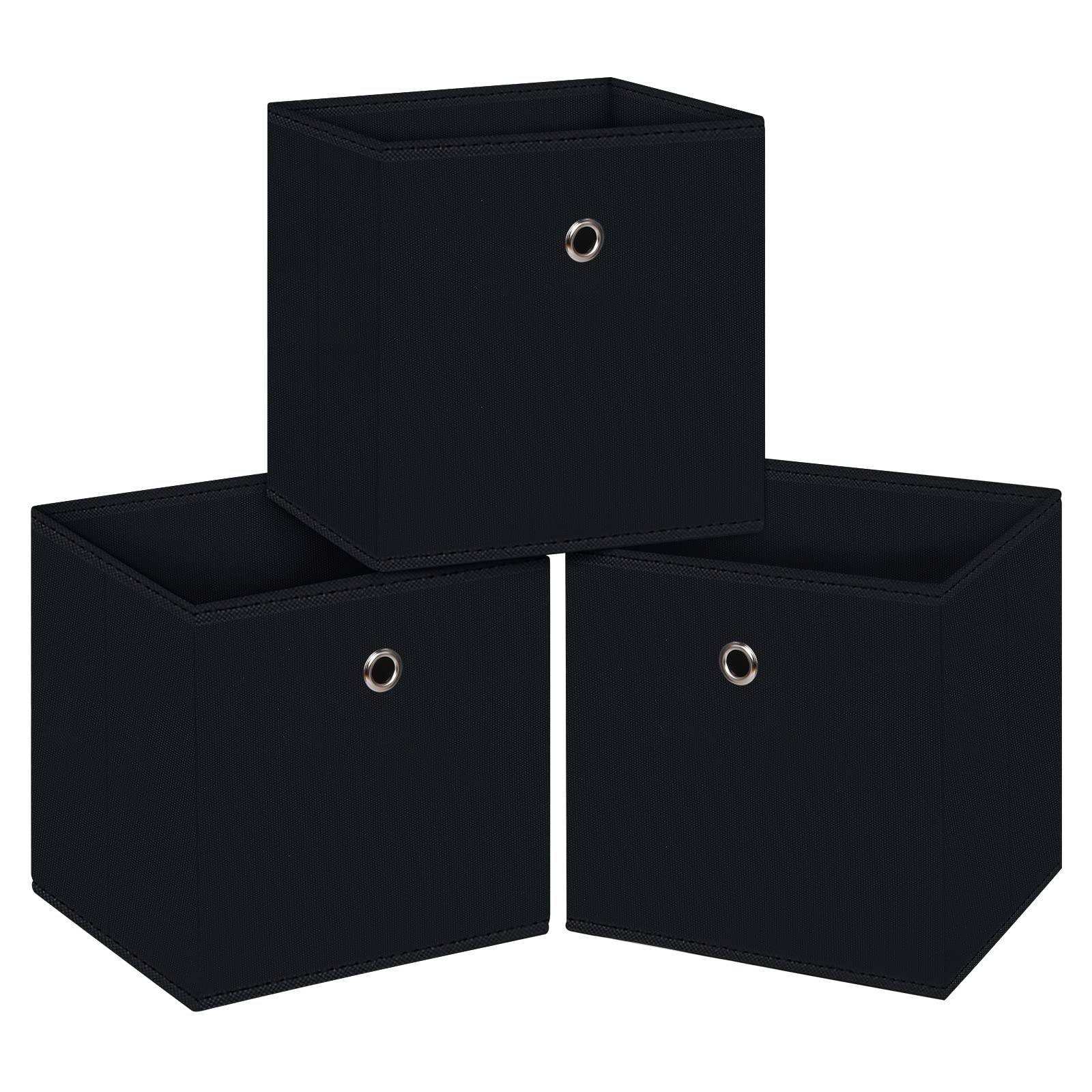 11 Inch Storage Cubes Foldable, Heavy Duty Fabric Storage Bins ...