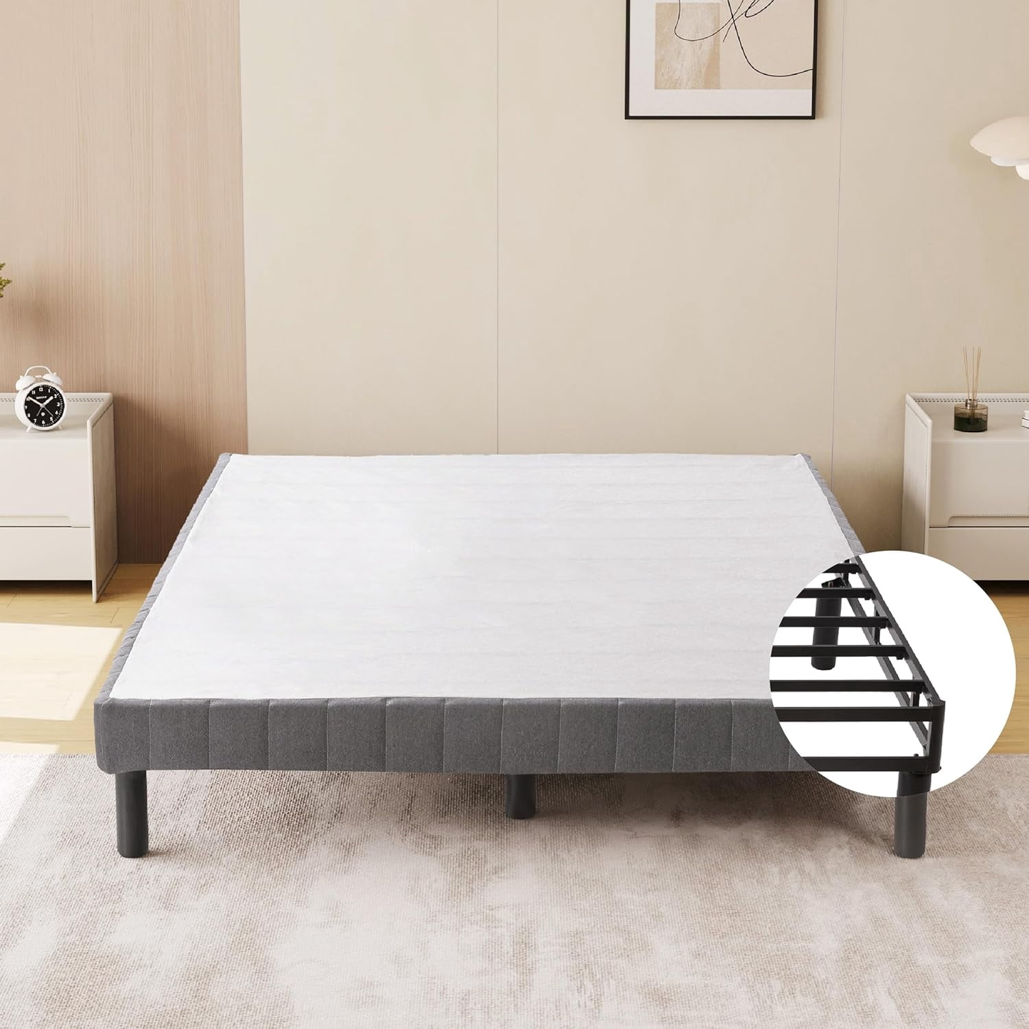 11 Inch Twin Metal Bed Frame, Mattress Foundation, Box Spring ...