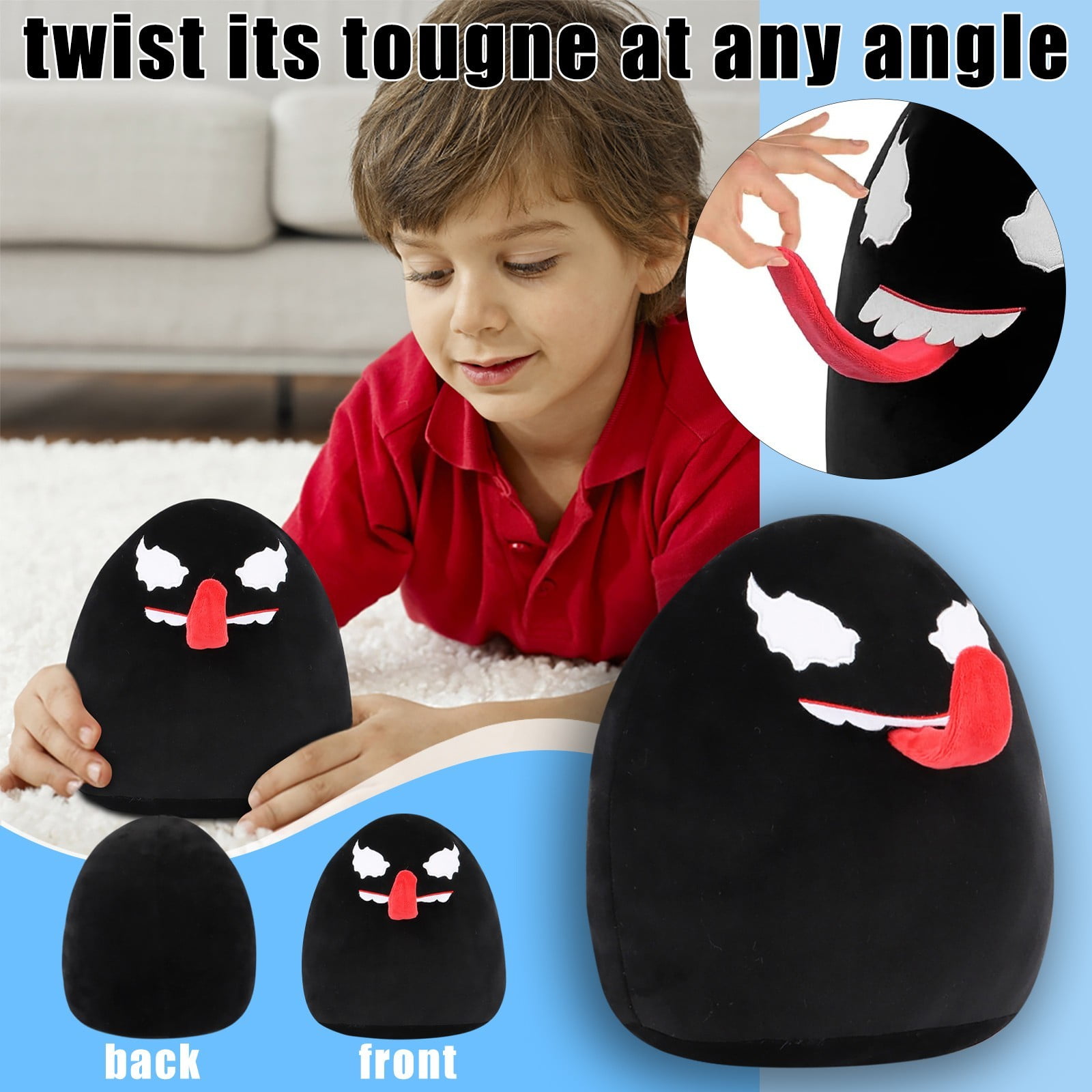 11 Inch Venom Cute Plush Doll Toy Gift Cartoon Kid's Rag Doll Christmas ...