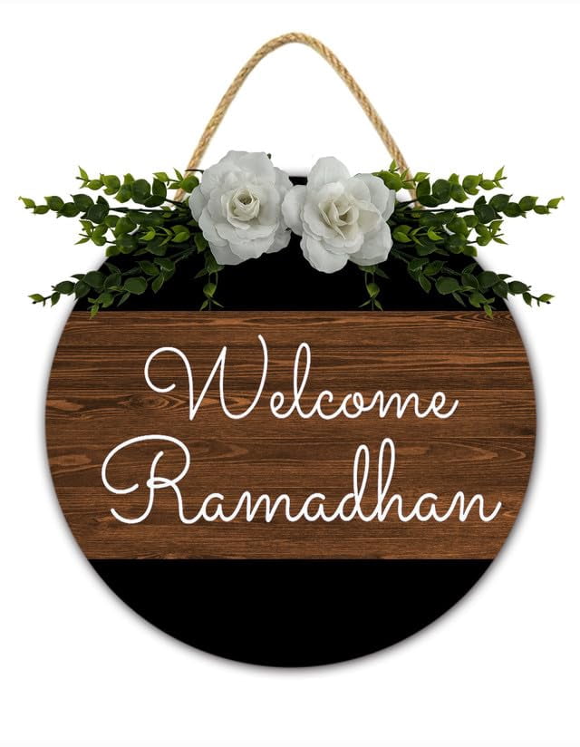 11 Inch Welcome Ramadan Door Wreath - Eid Mubarak Decoration - Salam ...