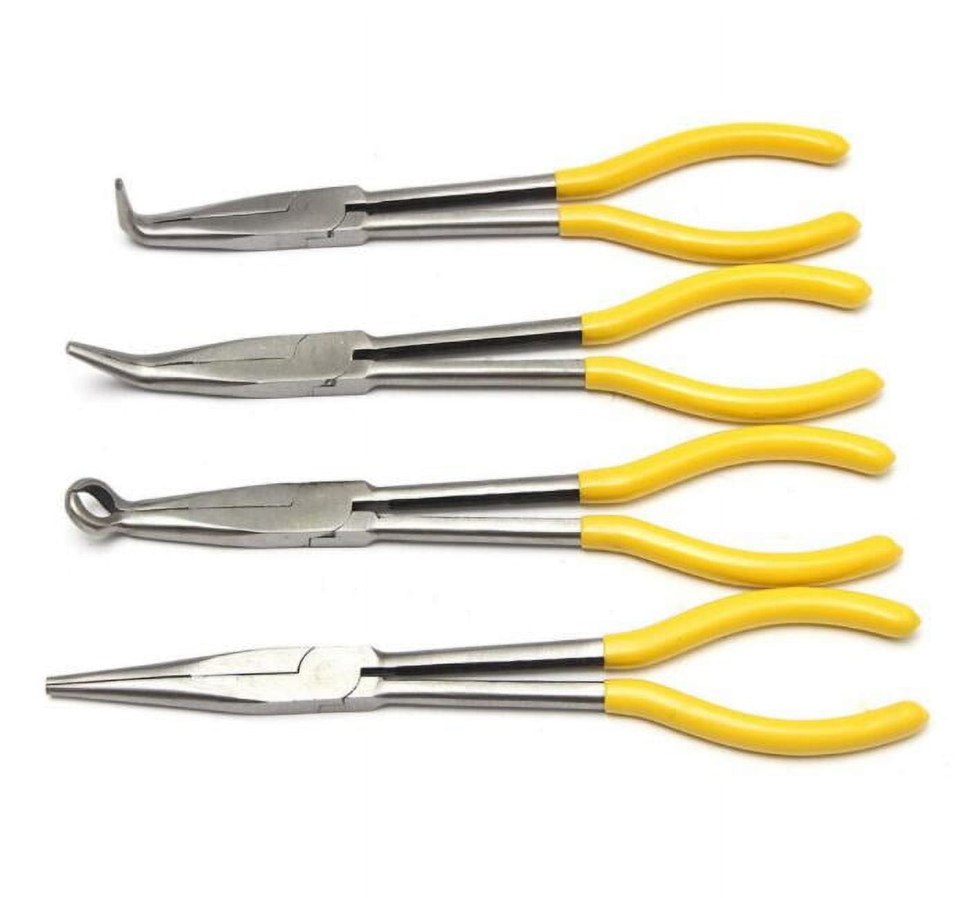 11 Inches Long Nose Pliers Set, 4 Pack Long Needle Reach Pliers 90 ...