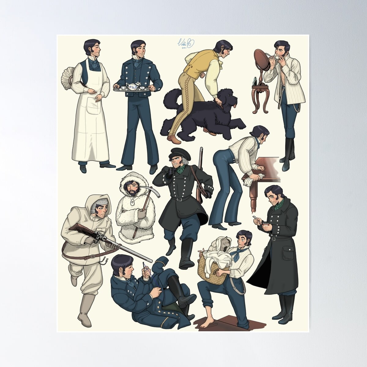 11 Jopson Poses Poster, 12x18 UNFRAMED - Walmart.com