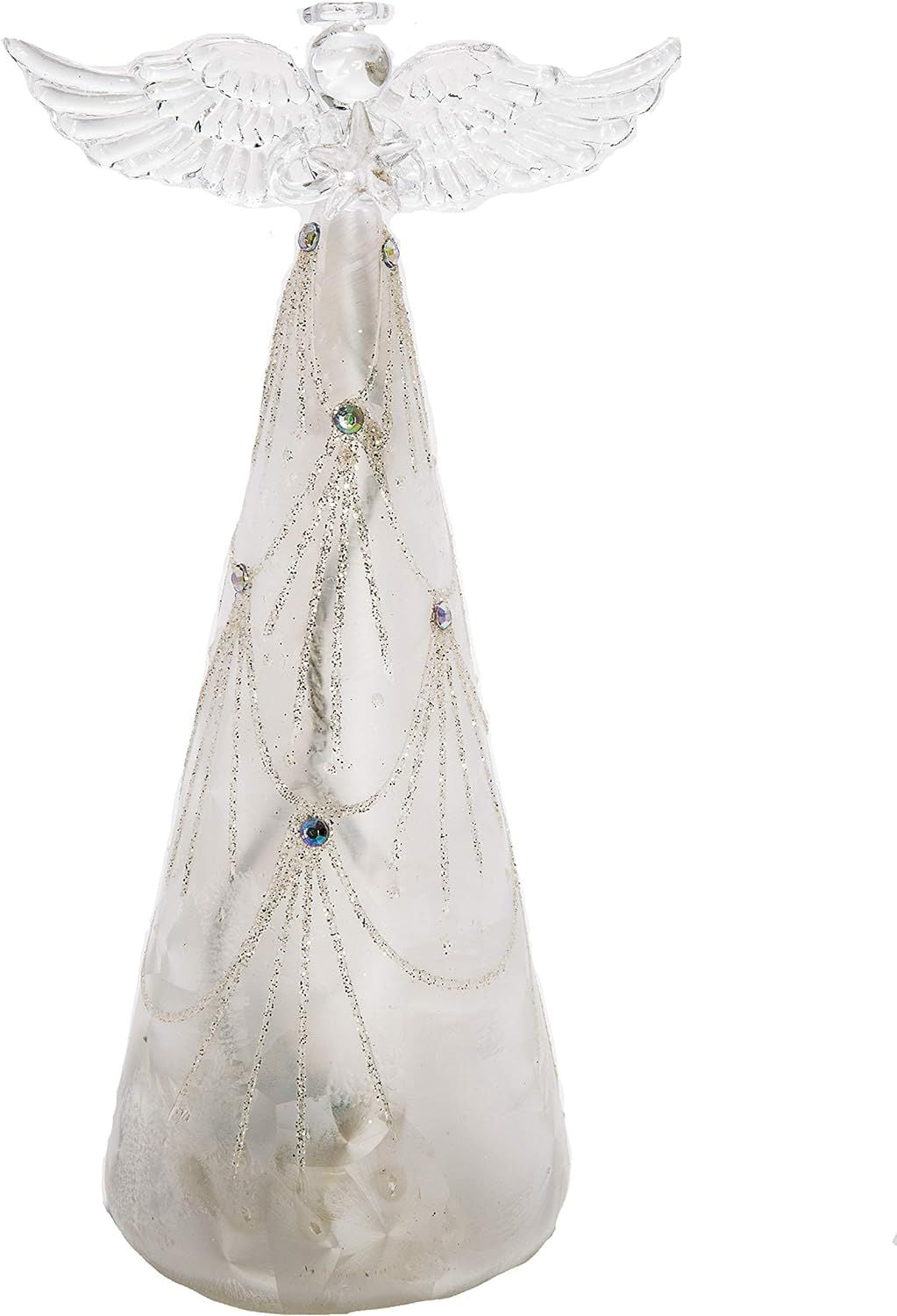 11" LED Glass Angel with Color Changing Lights - Walmart.com