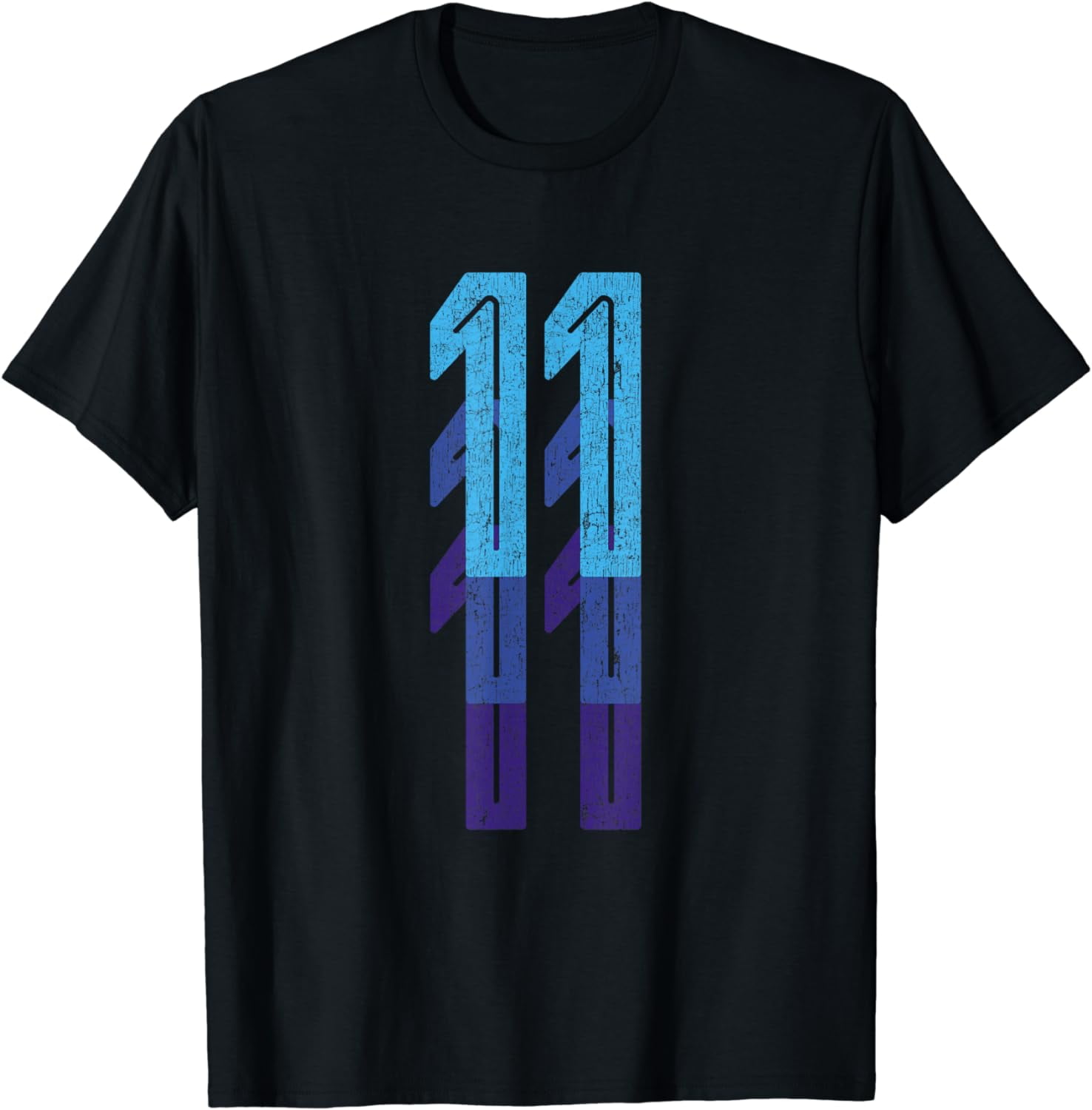 11 Lucky Number 11th Year Birthday Age Sports Team T-Shirt - Walmart.com