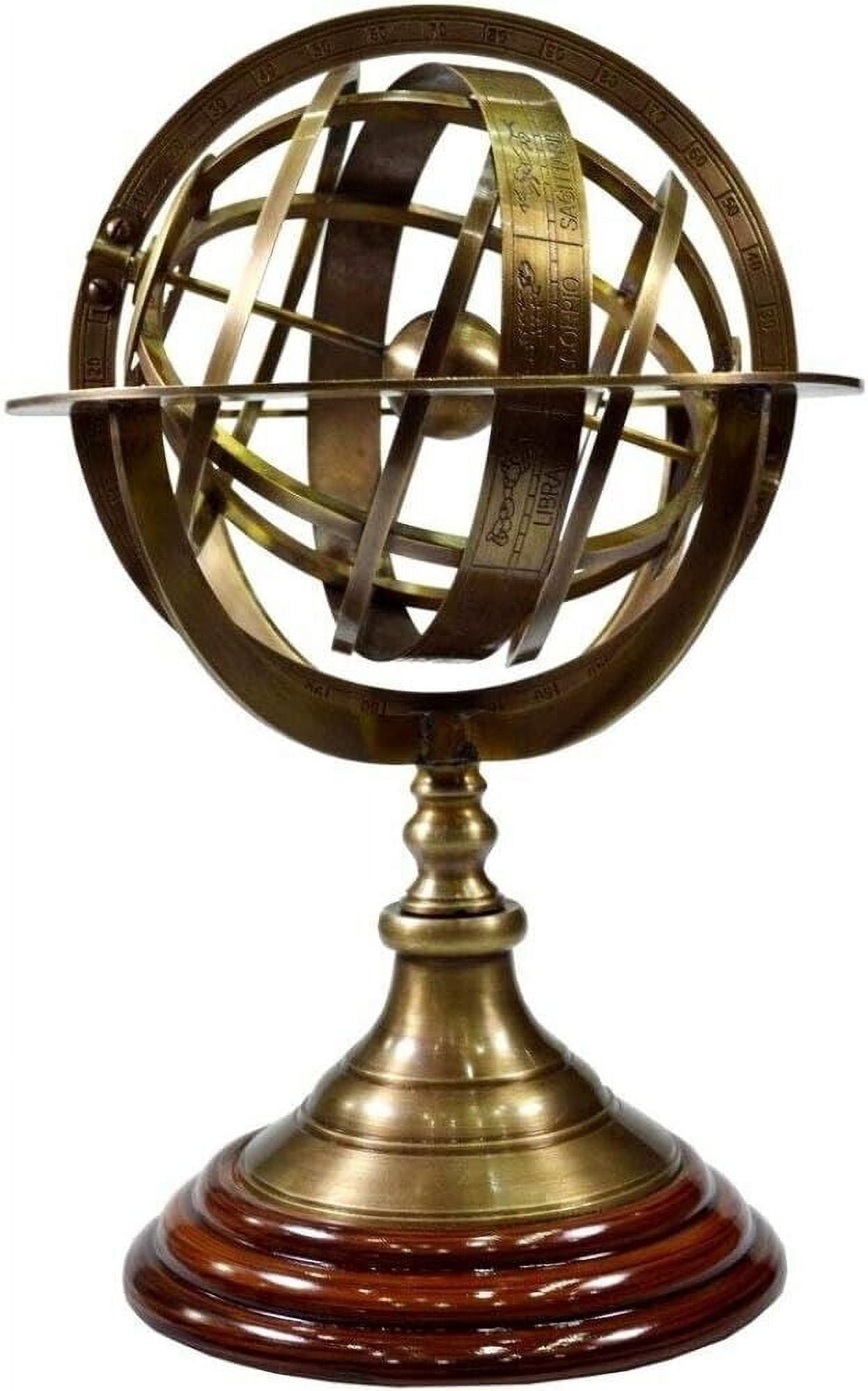 11" Nautical Brass Armillary Astrolabe Sphere Celestial Tabletop ...