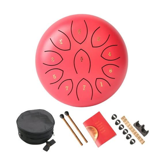 11 Note Steel Tongue Drum Percussions Instrument Ethereal Drum Clear ...