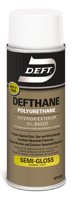 11 OZ Aerosol Defthane Semi-Gloss Clear Polyurethane, Each - Walmart.com