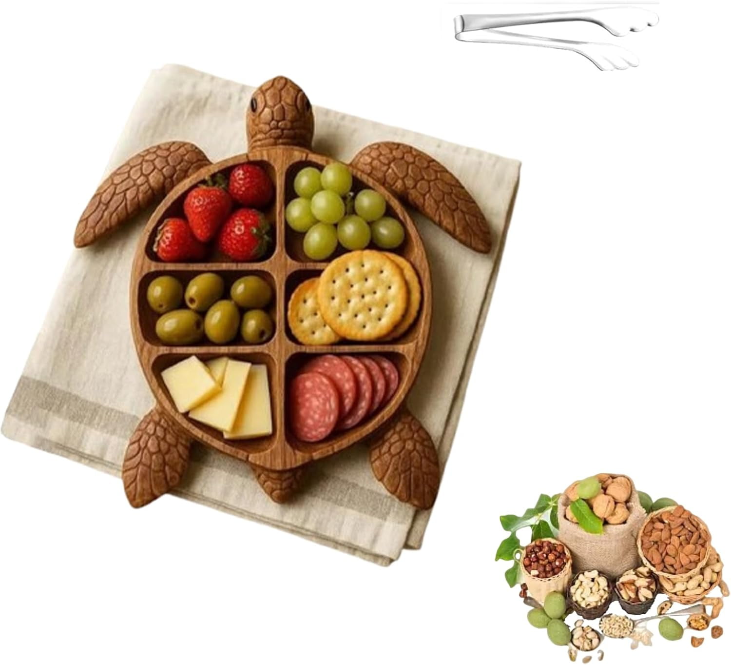 11" Octopus Charcuterie Platter, UniqueOctopus Design Wood Serving Tray ...