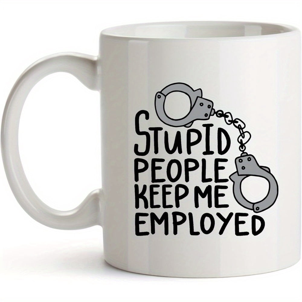 11-Ounce Ceramic Correctional Officer Mug - Law Enforcement Gift With ...