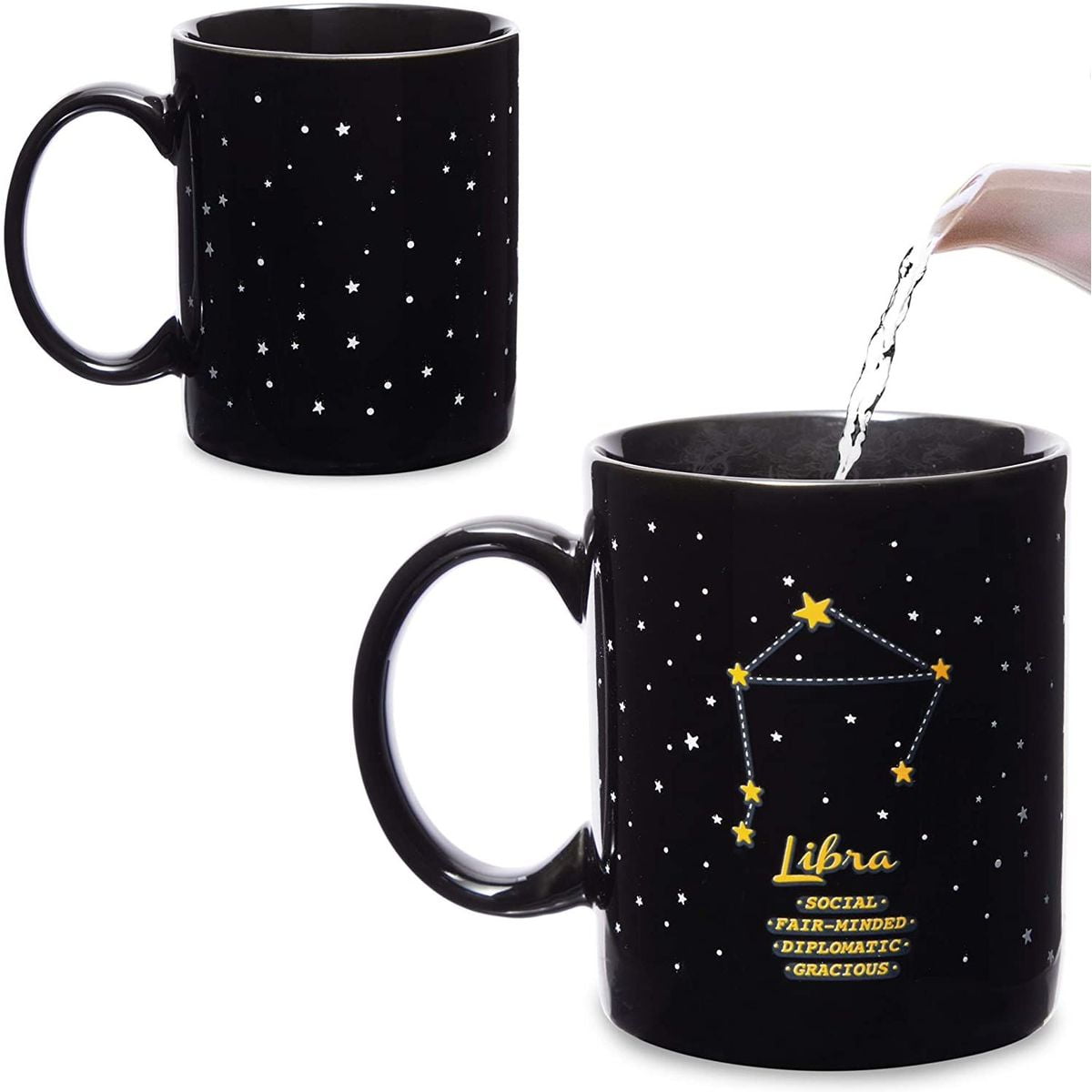 11-Ounce Color Changing Mug with Libra Zodiac Astrological Sign Design ...