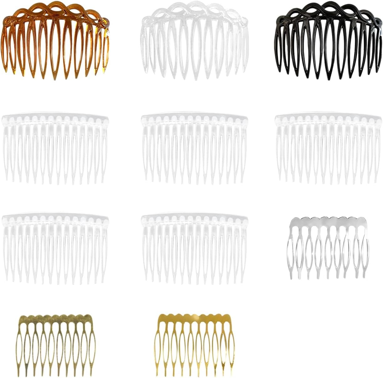 11 PCS Insert Comb, Plastic Hair Comb, Ladies Insert Comb, Metal Hair ...