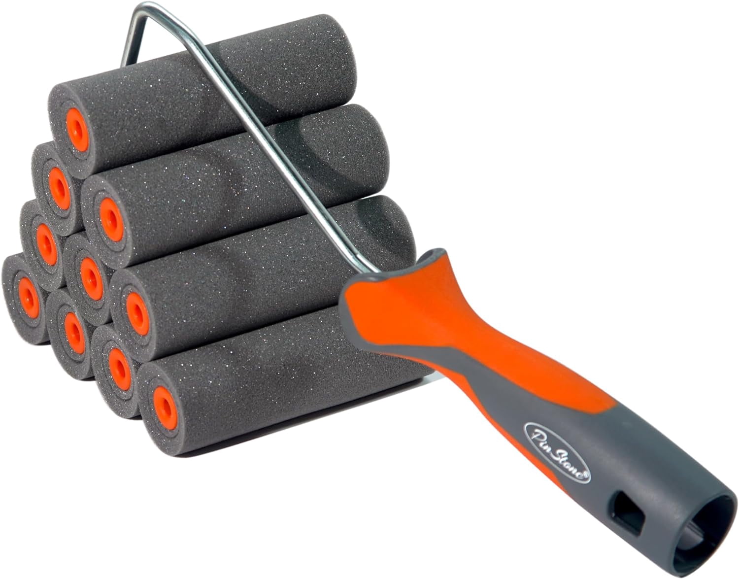 11 Pack 4" High Density Foam Paint Roller Kit, Special Caved-in Foam ...