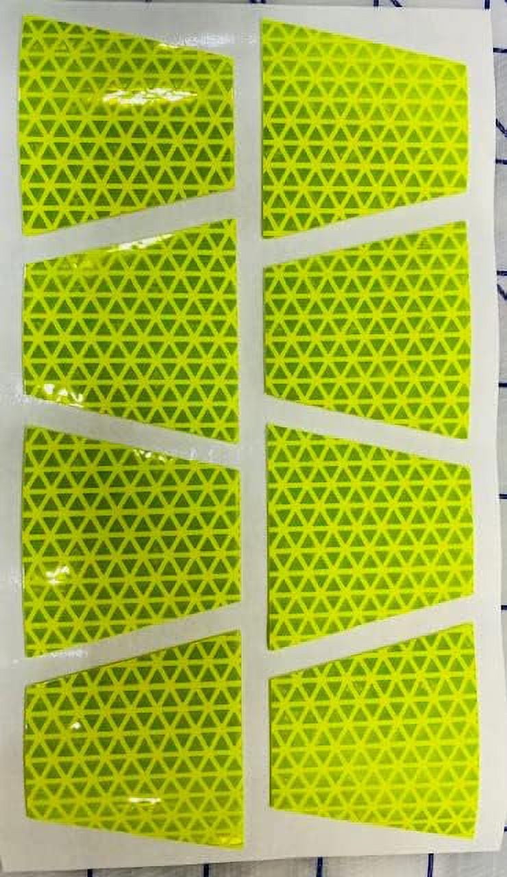 11 Pack - Firefighter Helmet HI-VIS Tetrahedron-Trapezoids V1 Vinyl ...