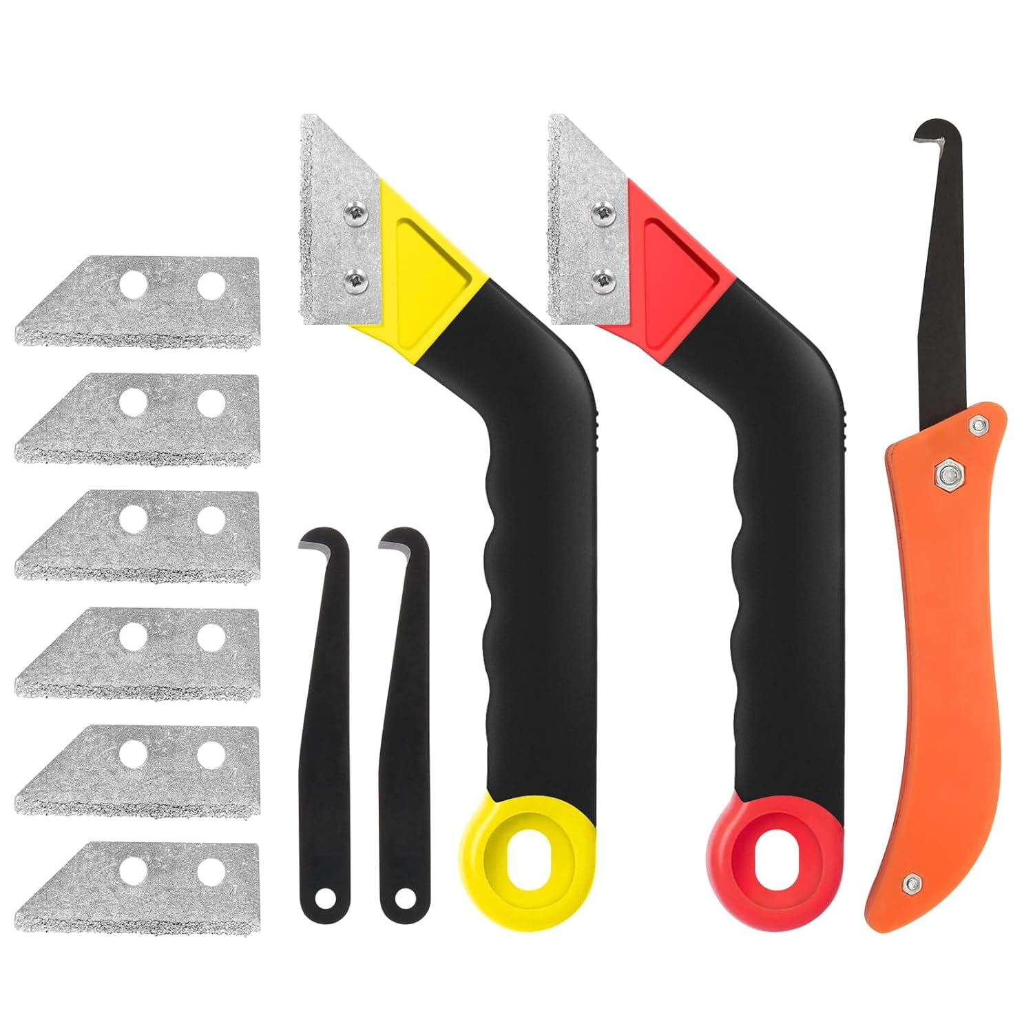11 Pack Grout Removal Tool Kit 2 Tile Grout Saws with 6 Extra Blades y ...
