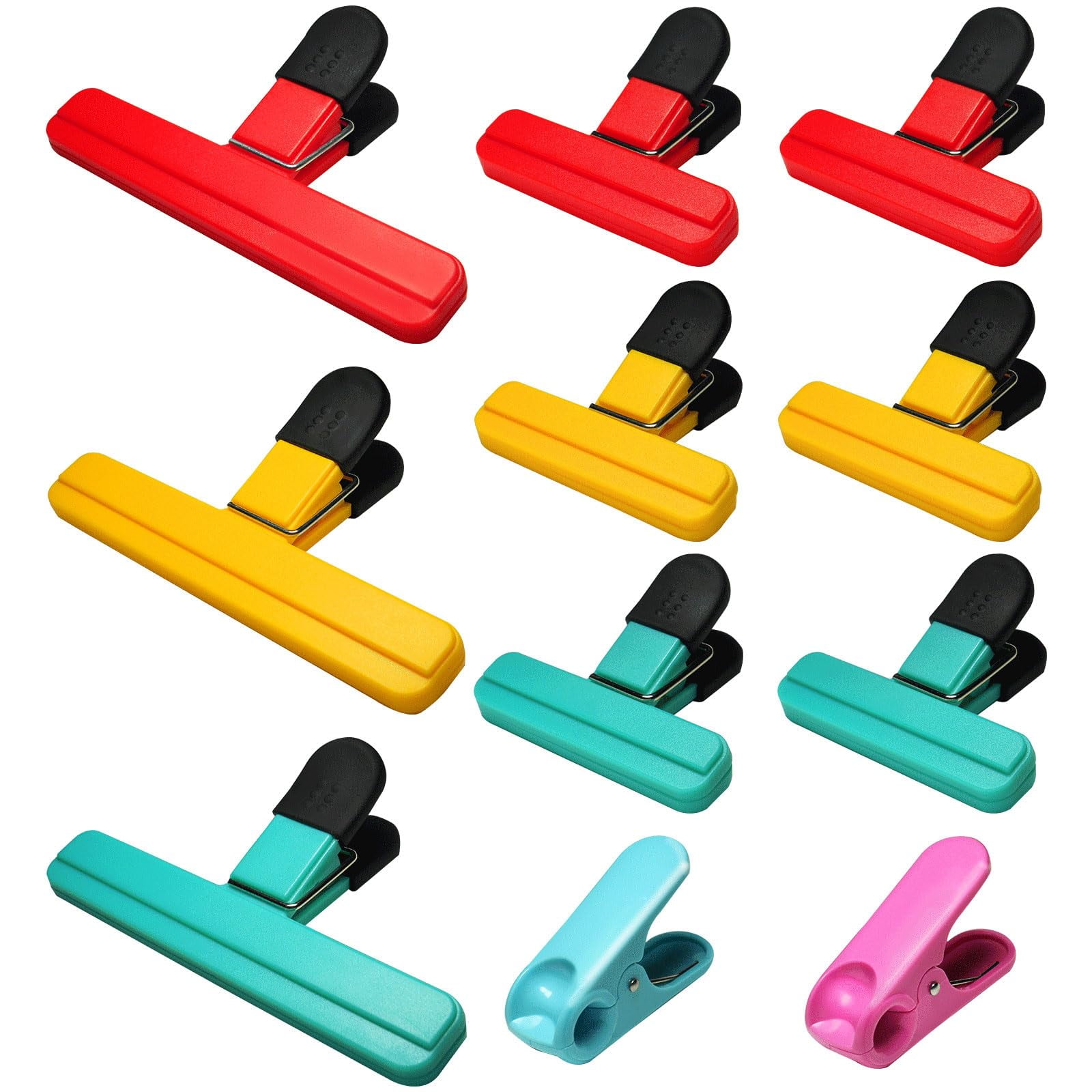 11 Pack Heavy Duty Chip Clips for Food Storage, Airtight Bag Clips for ...