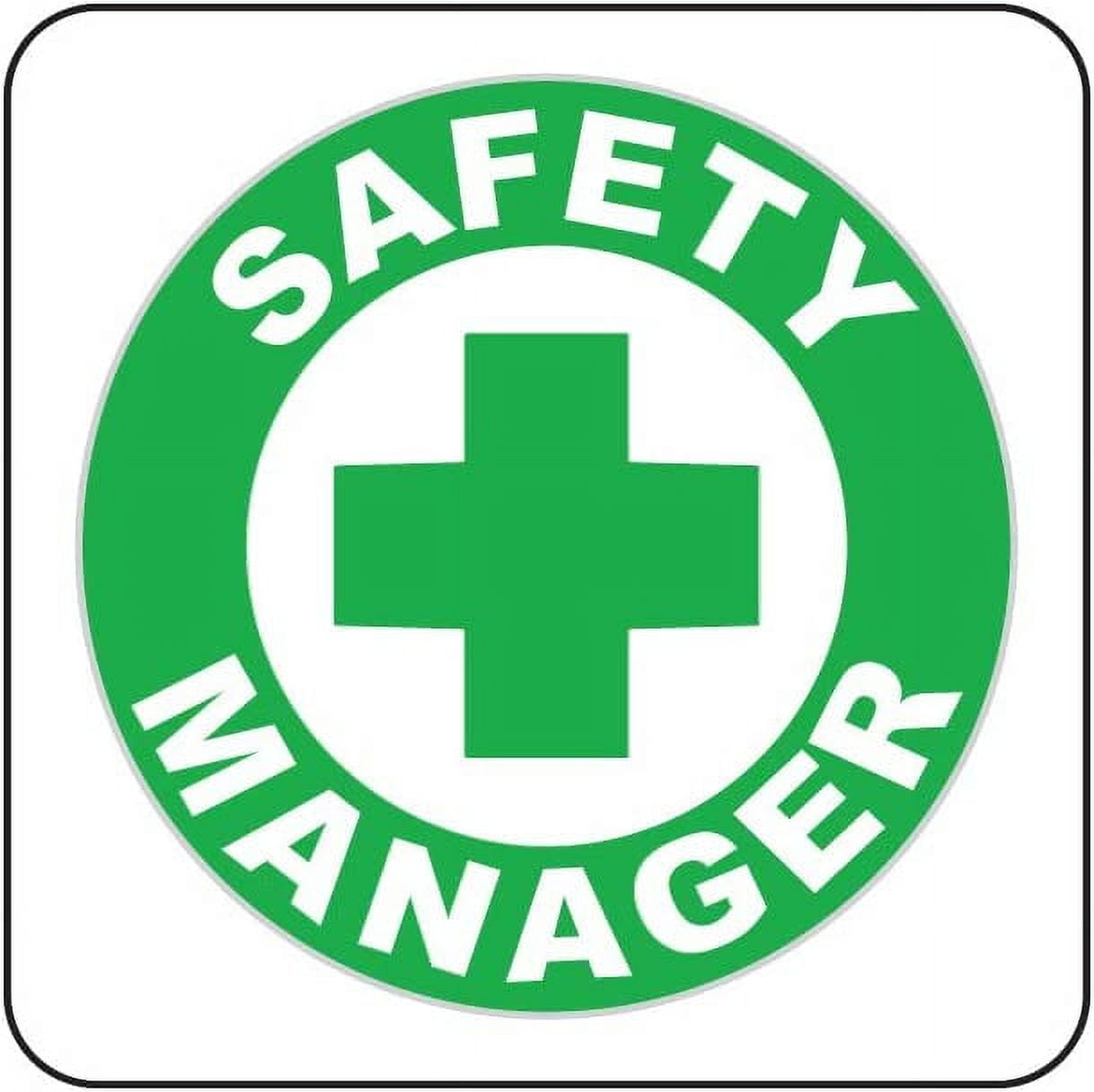 11 Pack - StickerDad® Safety Manager Circle - size: 2" ROUND color ...