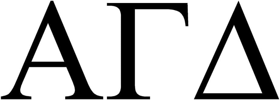 11 Pack - StickerDad® Alpha Gamma Delta Sorority V1 - Greek Vinyl Decal ...