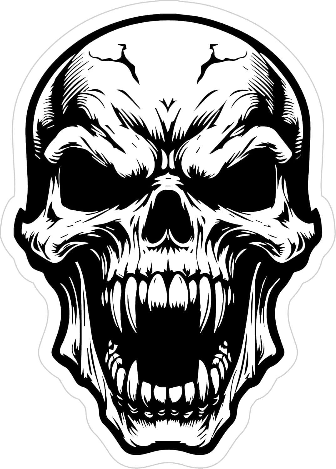 11 Pack - StickerDad® Vampire Skull 413 - 3 INCH - Full Color Printed ...