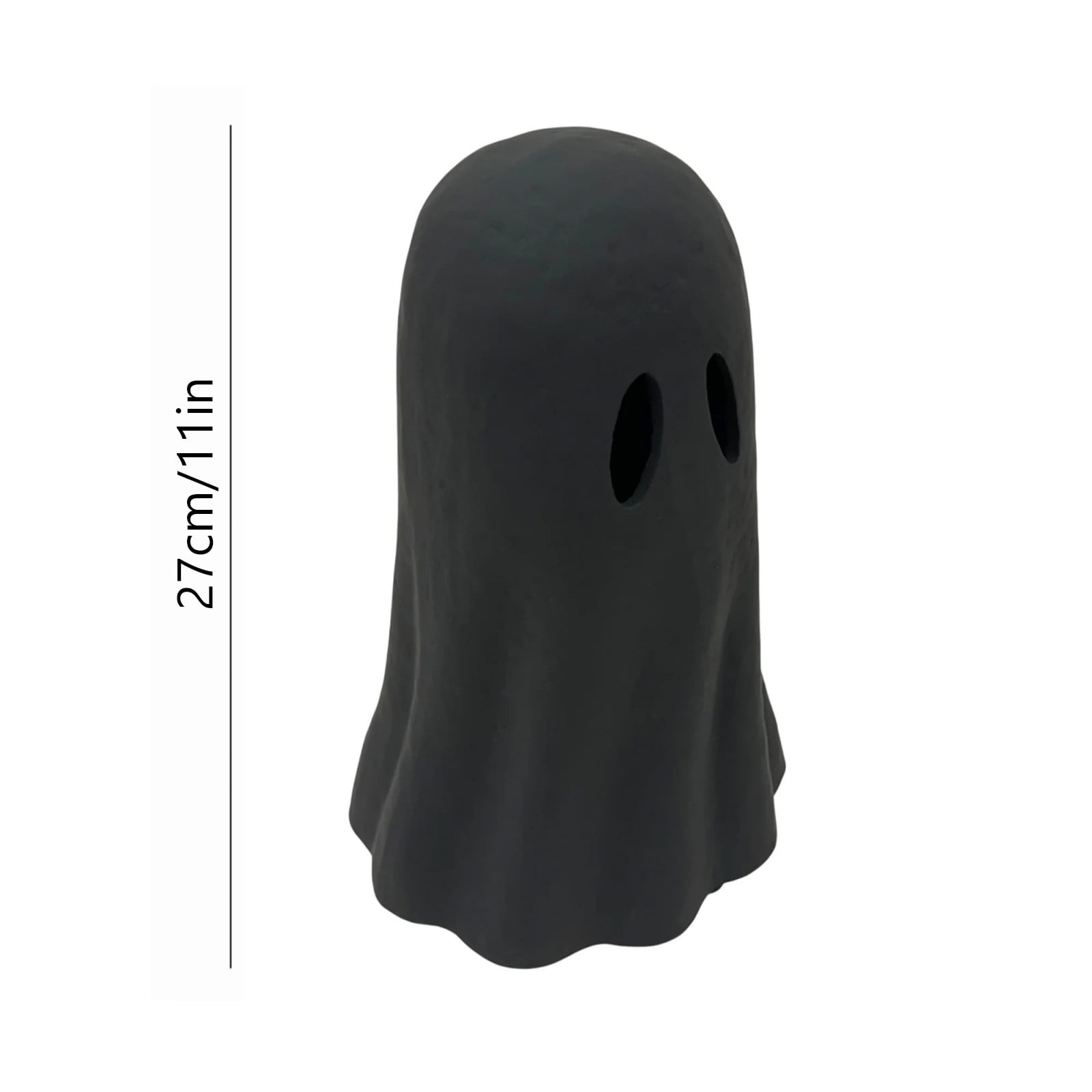 11" Paper Mache Ghost Tabletop Decoration Halloween Paper Mache Ghost ...