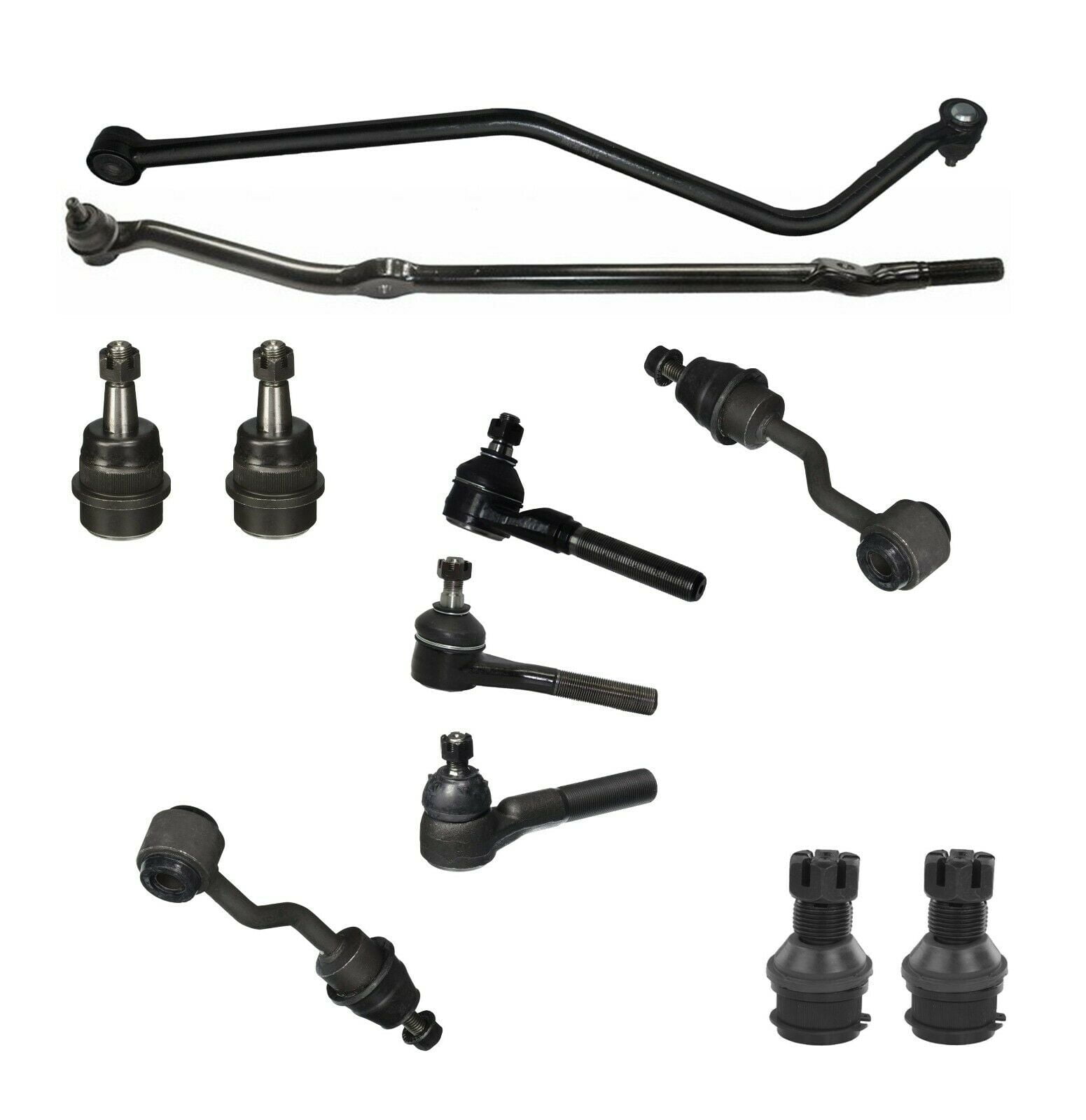 11 Pc Kit Inner & Outer Tie Rods with Front Track Bar Fits select: 1998 JEEP GRAND CHEROKEE ...