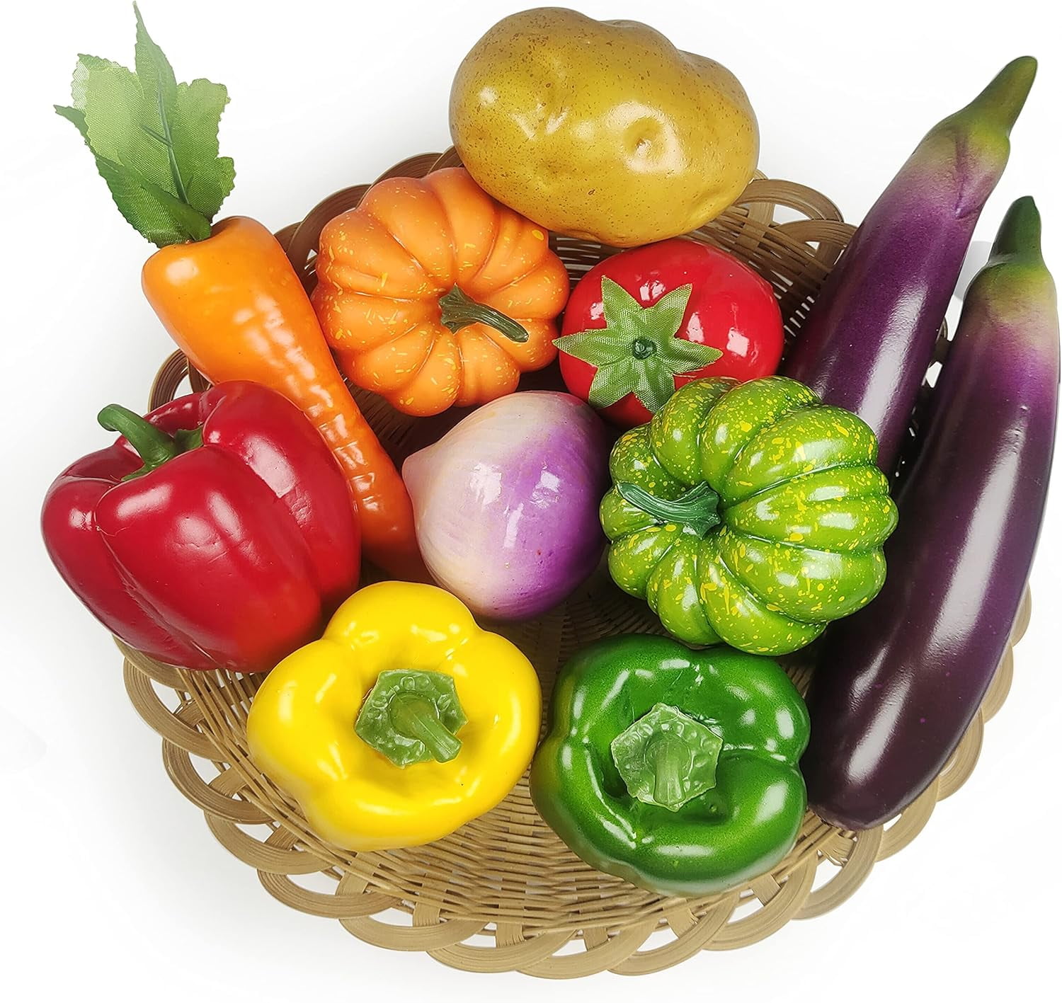 11 Pcs Artificial Vegetables Pack Simulation Vegetables for Decoration ...