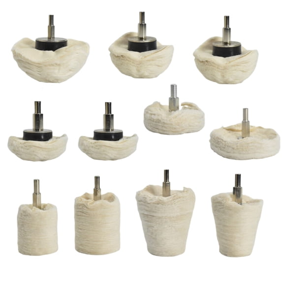 11 Pcs Buffing Wheel for Drill Buffer Multi-Specification Buffing Pad ...