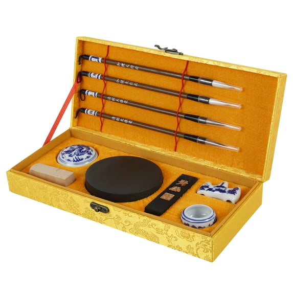11 Pcs Chinese Calligraphy Set Portable Calligraphy Painting Set with a ...