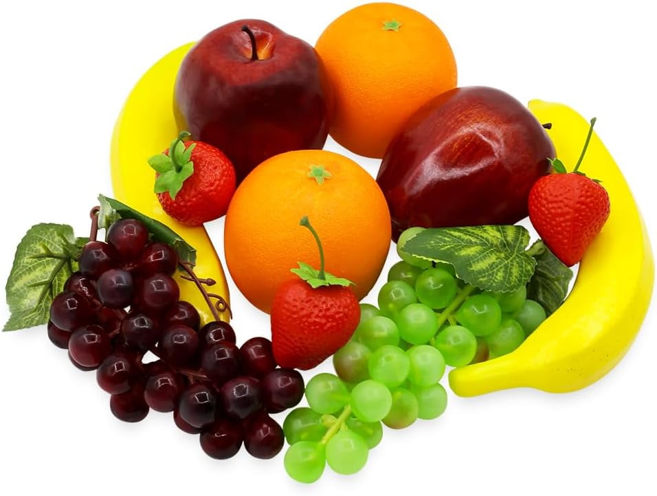 11 Pcs Fake Fruit Artificial Plastic Foam Fruits Faux Simulation Fake ...