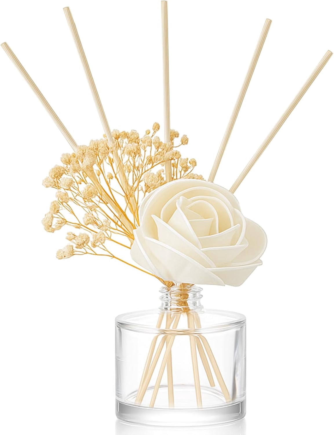 11 Pcs Flower Reed Diffuser Set Include Sola Flowers Diffuser Sticks ...