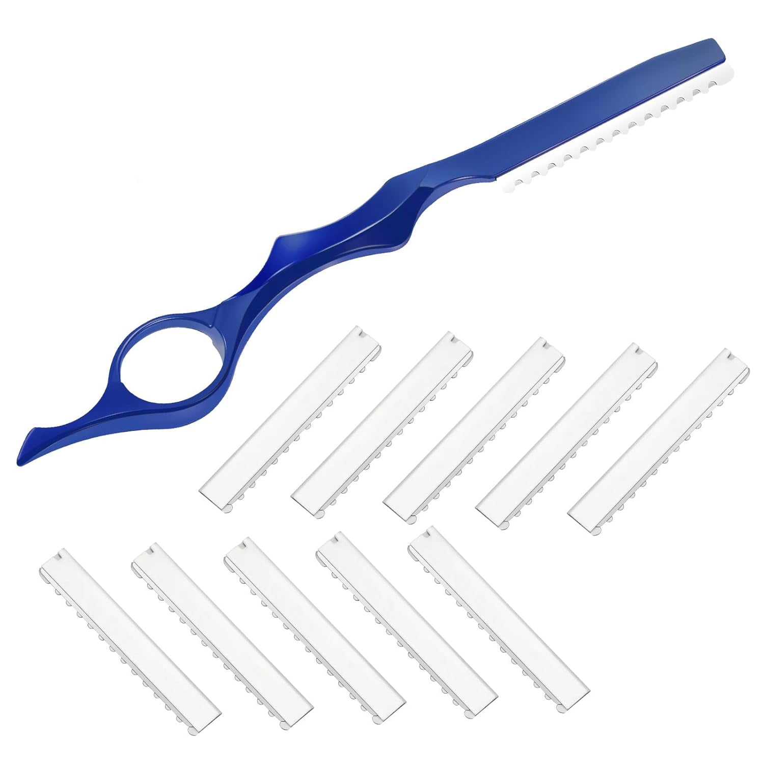 11 Pcs Hair Razors for Cutting Hair Thinning Styling Feather Razors Kit ...