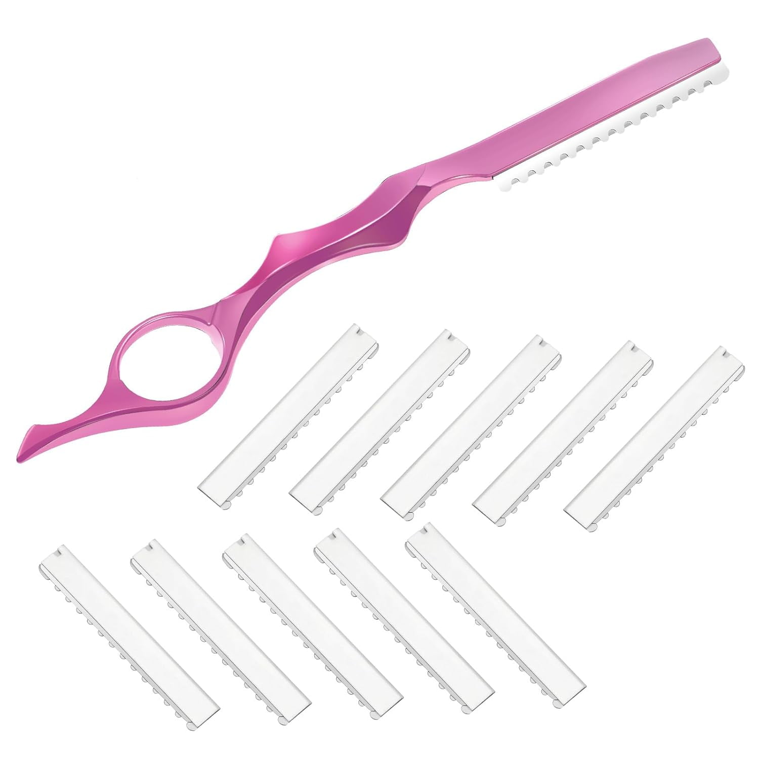 11 Pcs Hair Razors for Cutting Hair Thinning Styling Feather Razors Kit ...