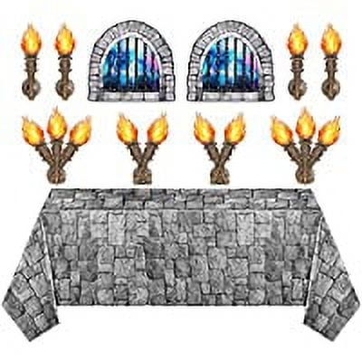 11 Pcs Medieval Scene Setter Set Window Torch Props Party Accessory ...