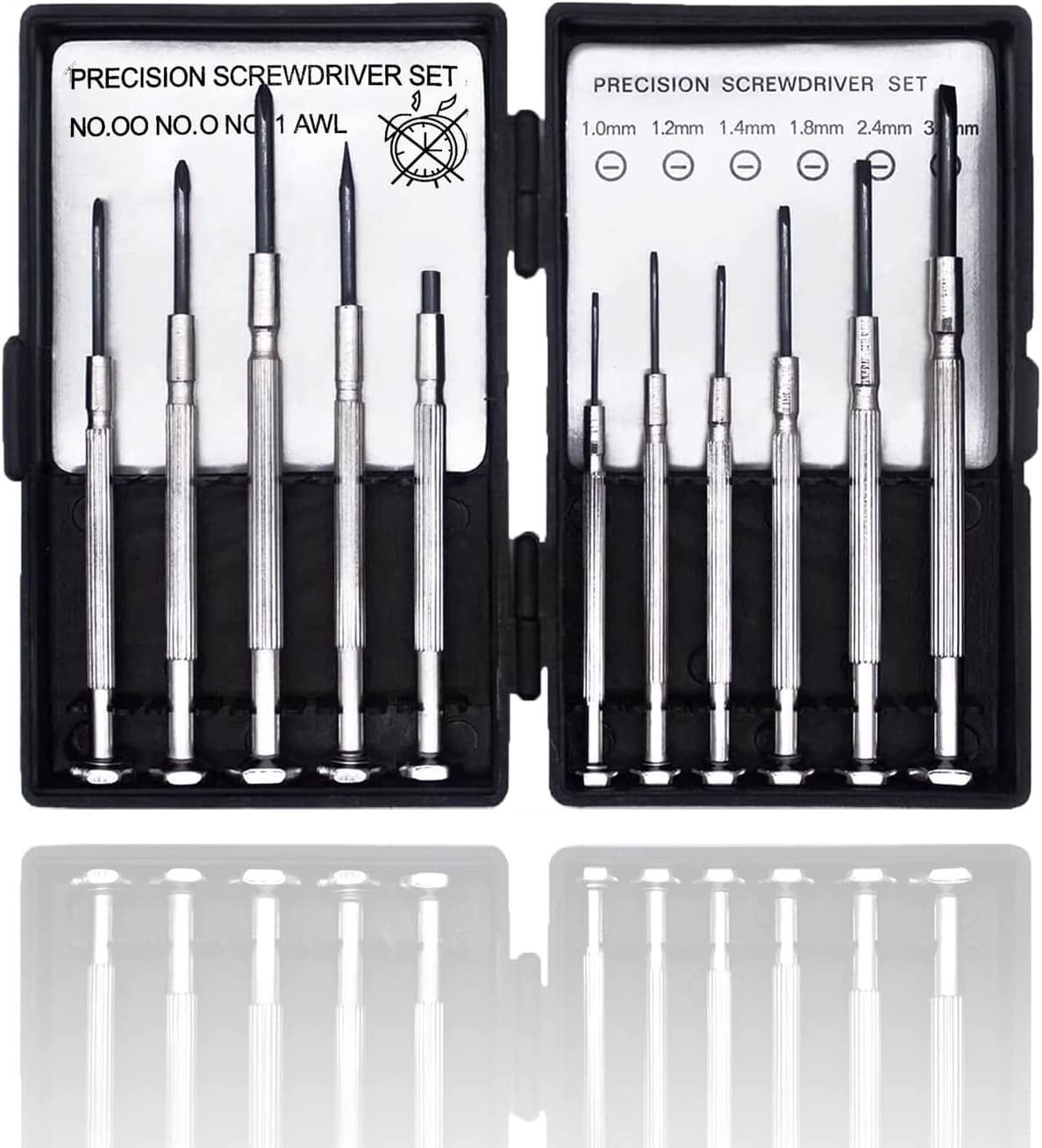 11 Pcs Mini Screwdriver Set - Flathead & Phillips Screwdriver Kit for ...