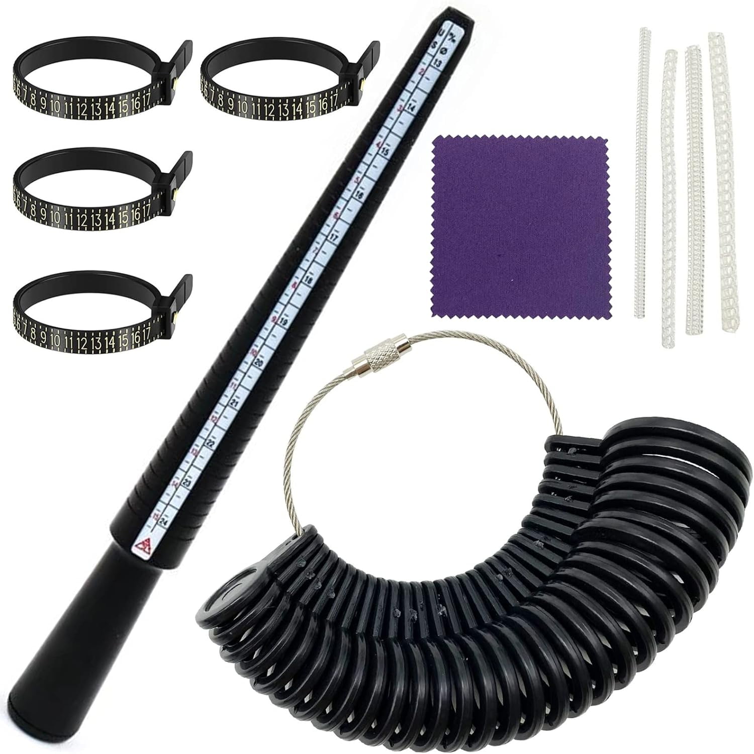 11 Pcs Ring Sizer UK,Ring Measurement Tool UK Sizes,Ring Size Adjuster ...