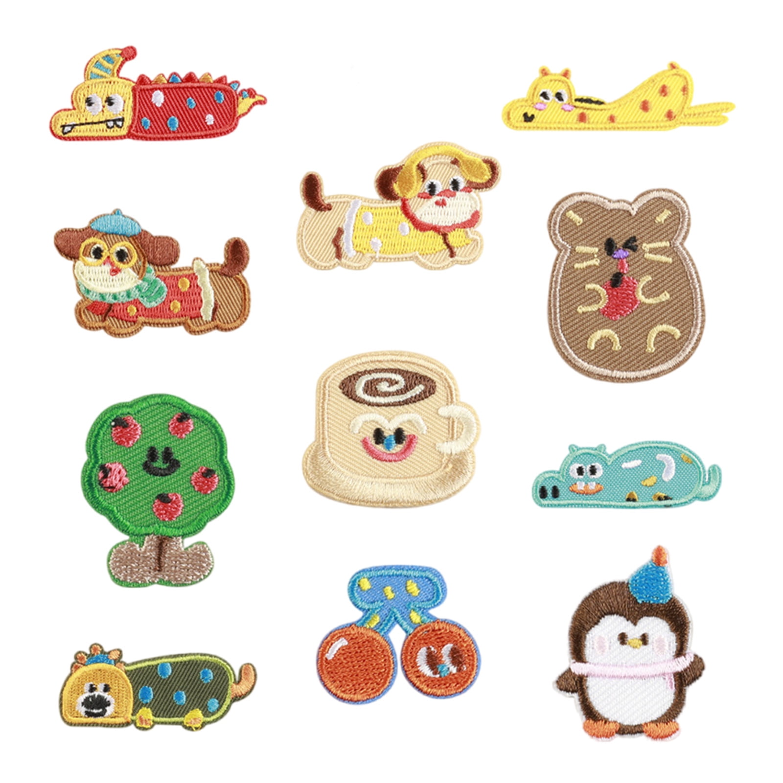 11 Pcs Sew On/Iron On Patches Cartoon Dogs Embroidered Patches for ...