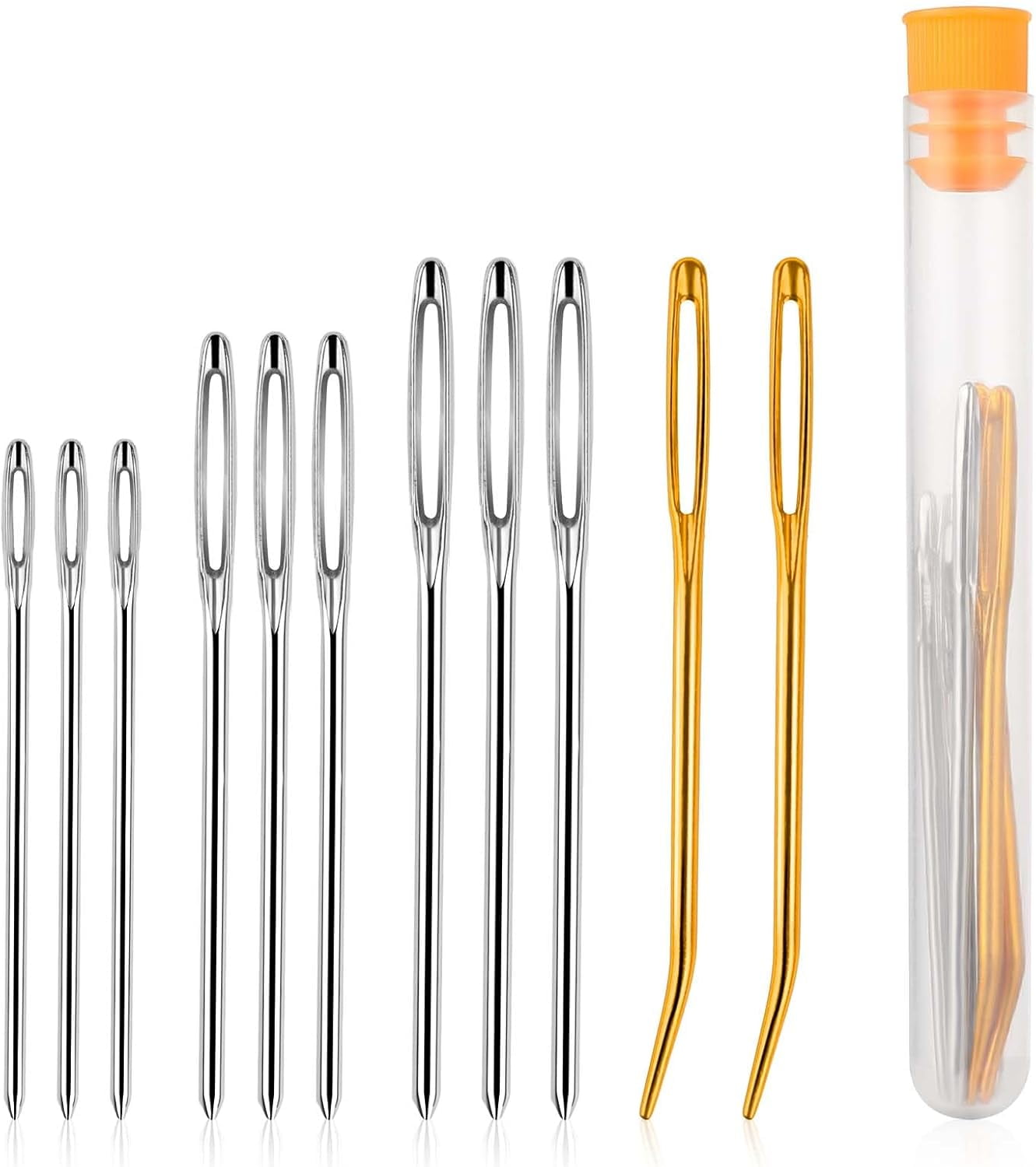 11 Pcs Tapestry Needle Yarn Needle Large Eye Sewing Needles Kit Blunt ...