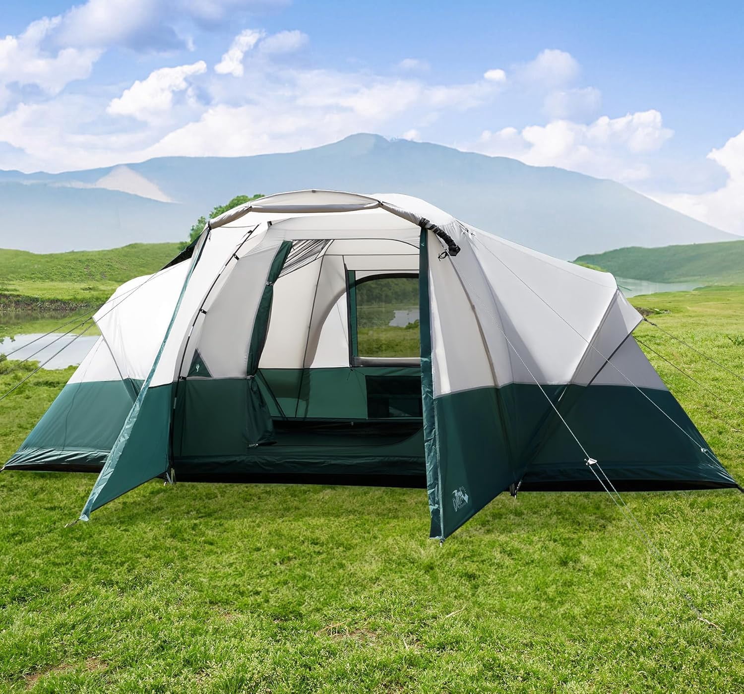 11 Person Camping Tent with Porch, Large Family Tents for Camping with ...