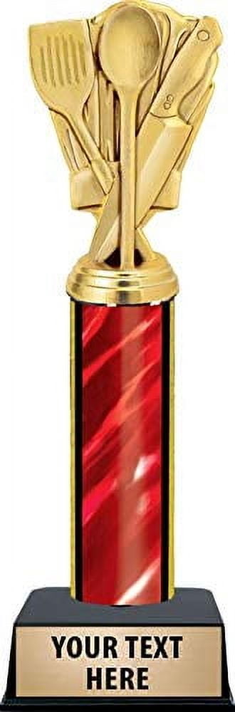 11" Personalized Cooking Contest Trophies, Chef Hat Cook Off Trophy ...