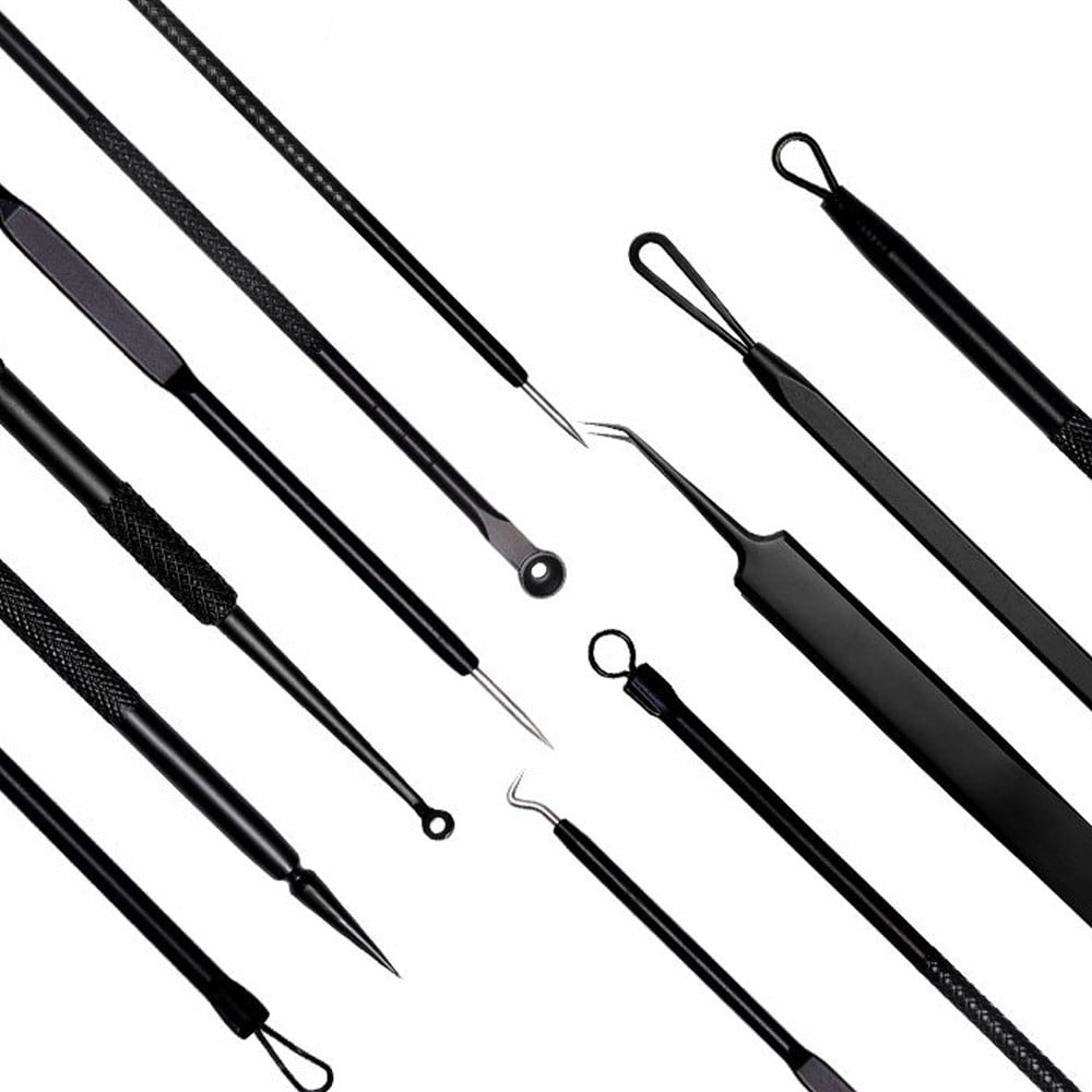 11-Piece Facial Pore Cleansing Tool Kit, Comedone & Blackhead Care ...