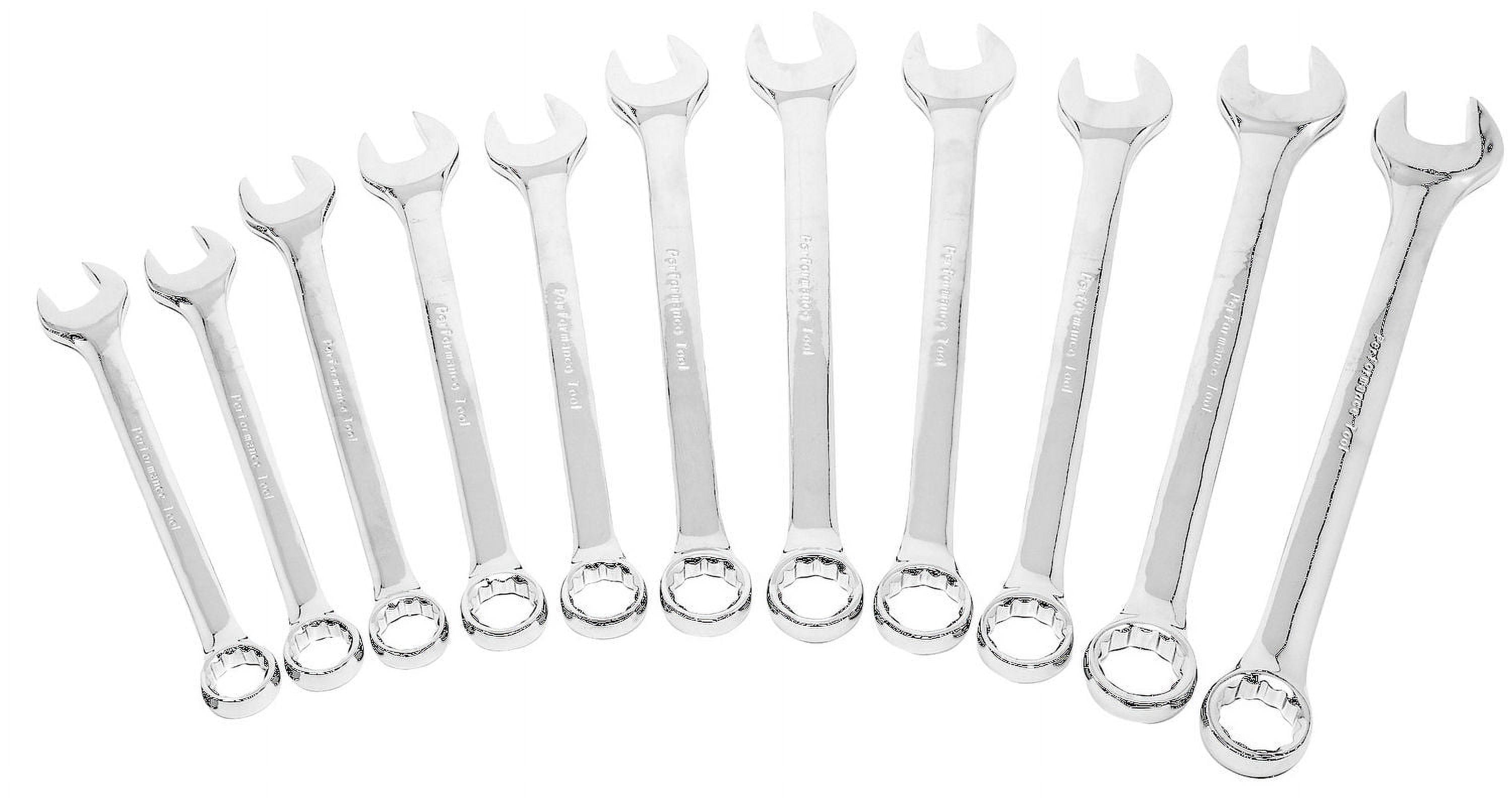 Wilmar 11 Piece Full Polish Wrench Set, Automotive Tool Kit for Car ...