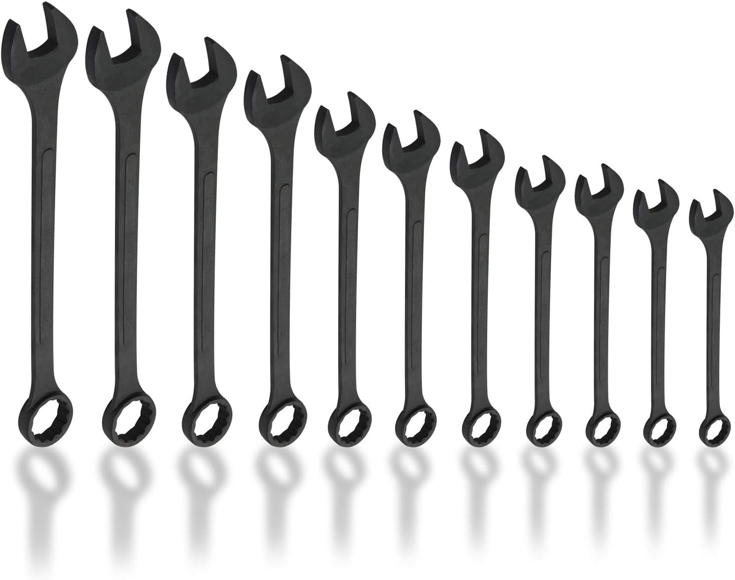Neiko 03131A Jumbo Combination Wrench Set, Drop Forged Steel with Black ...