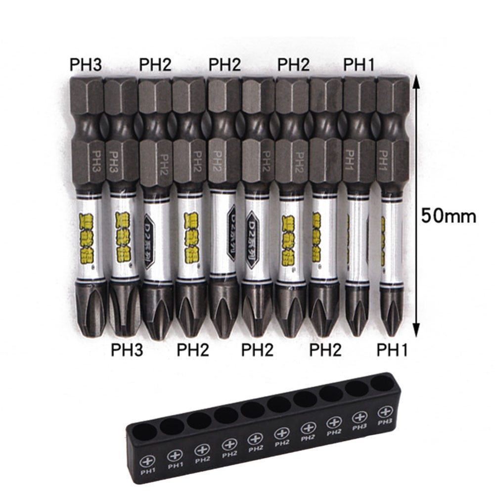 11-Piece Magnetic Screwdriver Bit Set for Electric and Pneumatic Tools ...