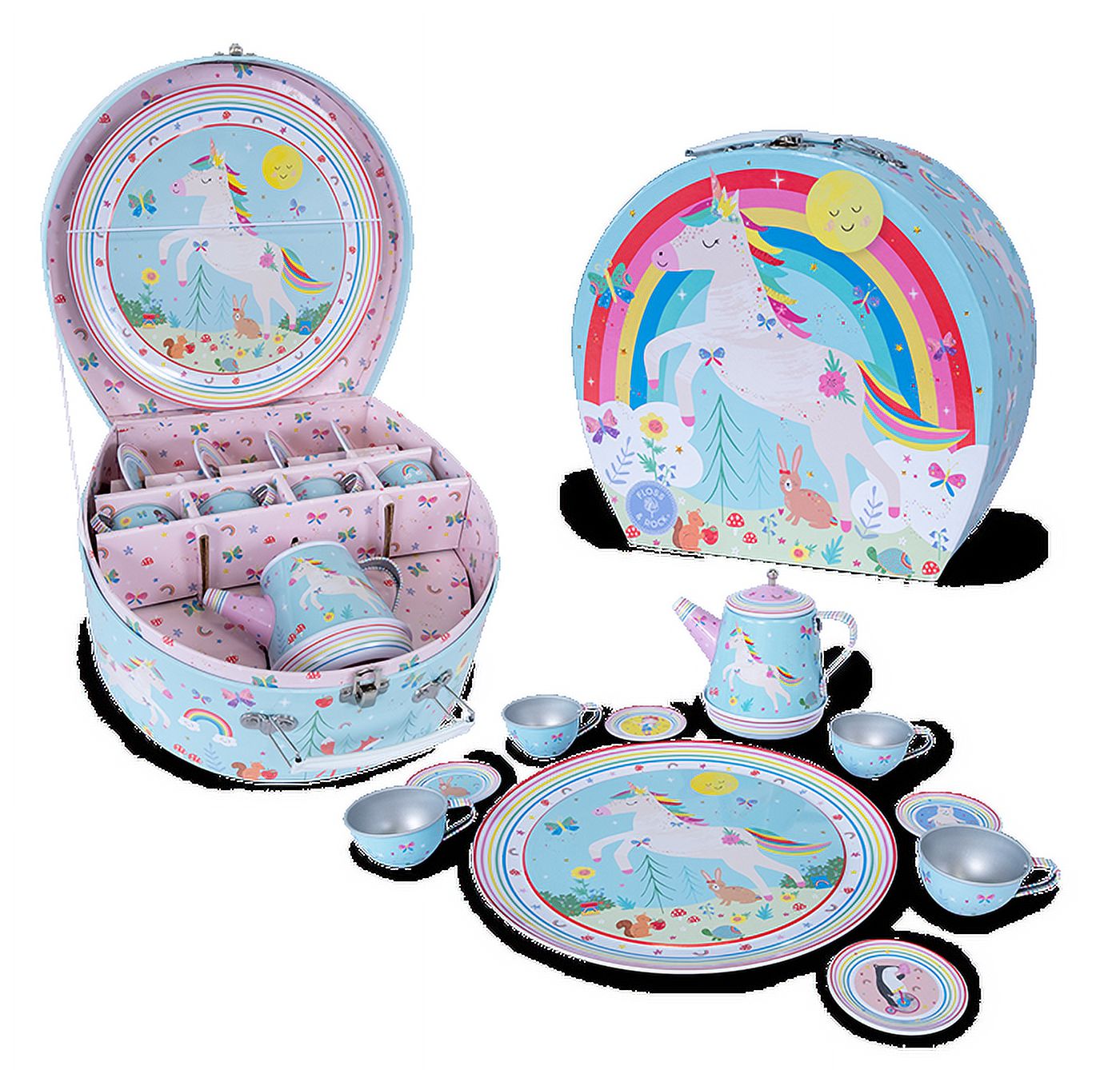 11 Piece Musical Tea Set - Rainbow Fairy - Walmart.com