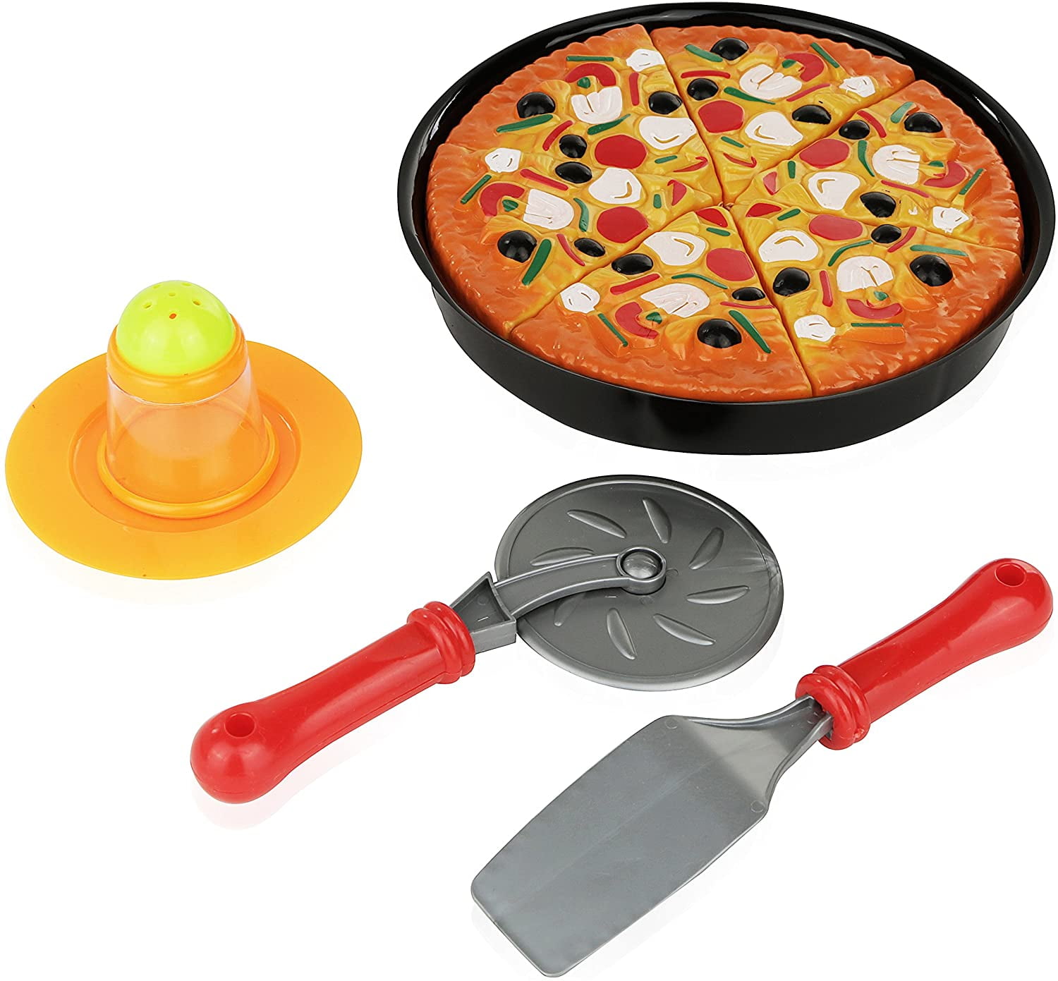 11 Piece Pizza Set for Kids; Play Food Toy Set; Great for a Pretend ...